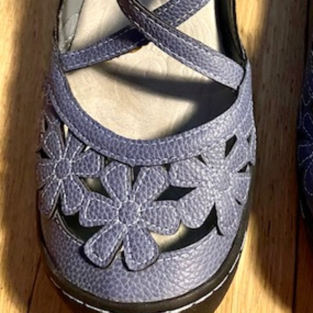 Jbu By Jambu Blue Denim Wildflower Mary Jane Shoes - … - Gem